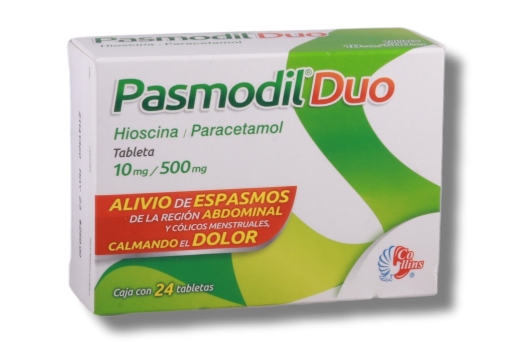 PASMODIL DUO 10MG/500MG C/24 TABLETAS | DIFAM